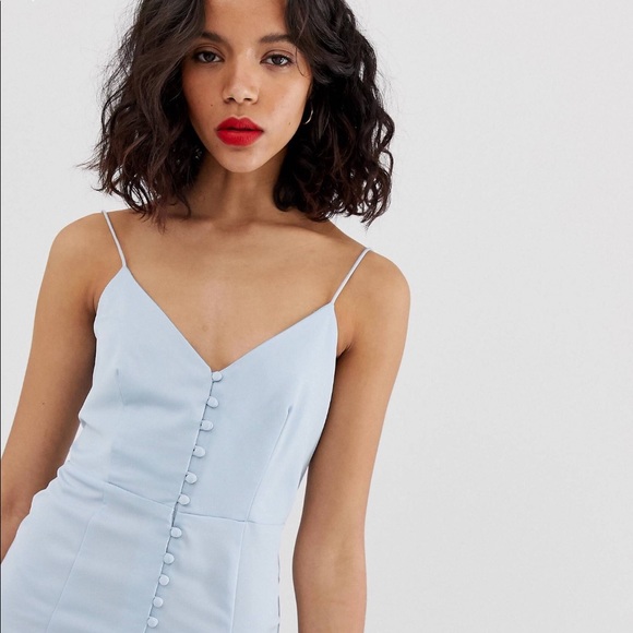 ASOS | Dresses | Brand New Asos Light Blue Maxi Dress S 4 | Poshmark